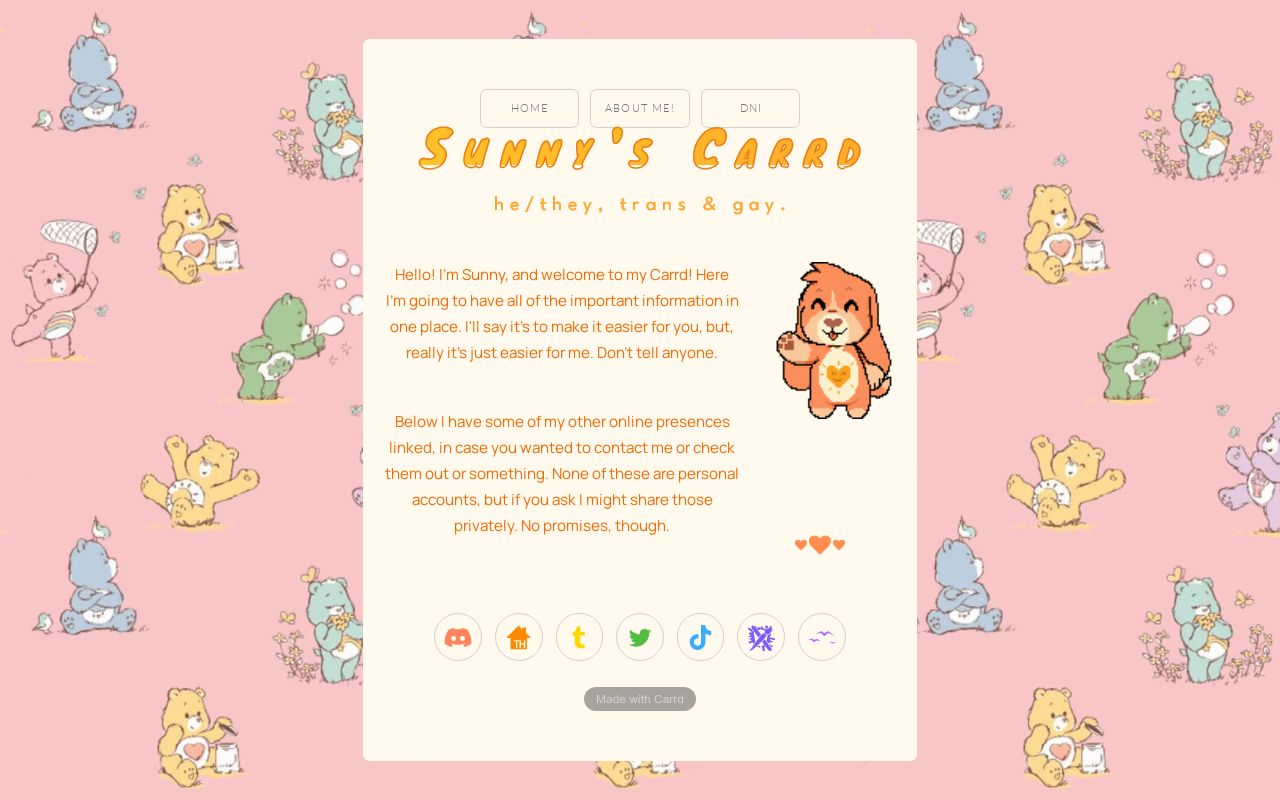 Sunny's Carrd